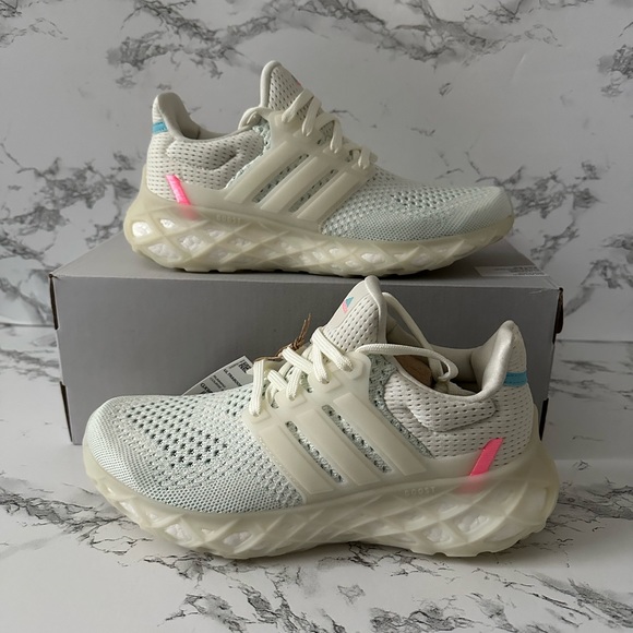adidas | Shoes | Adidas Ultraboost Web Dna Running Shoes White Blue ...